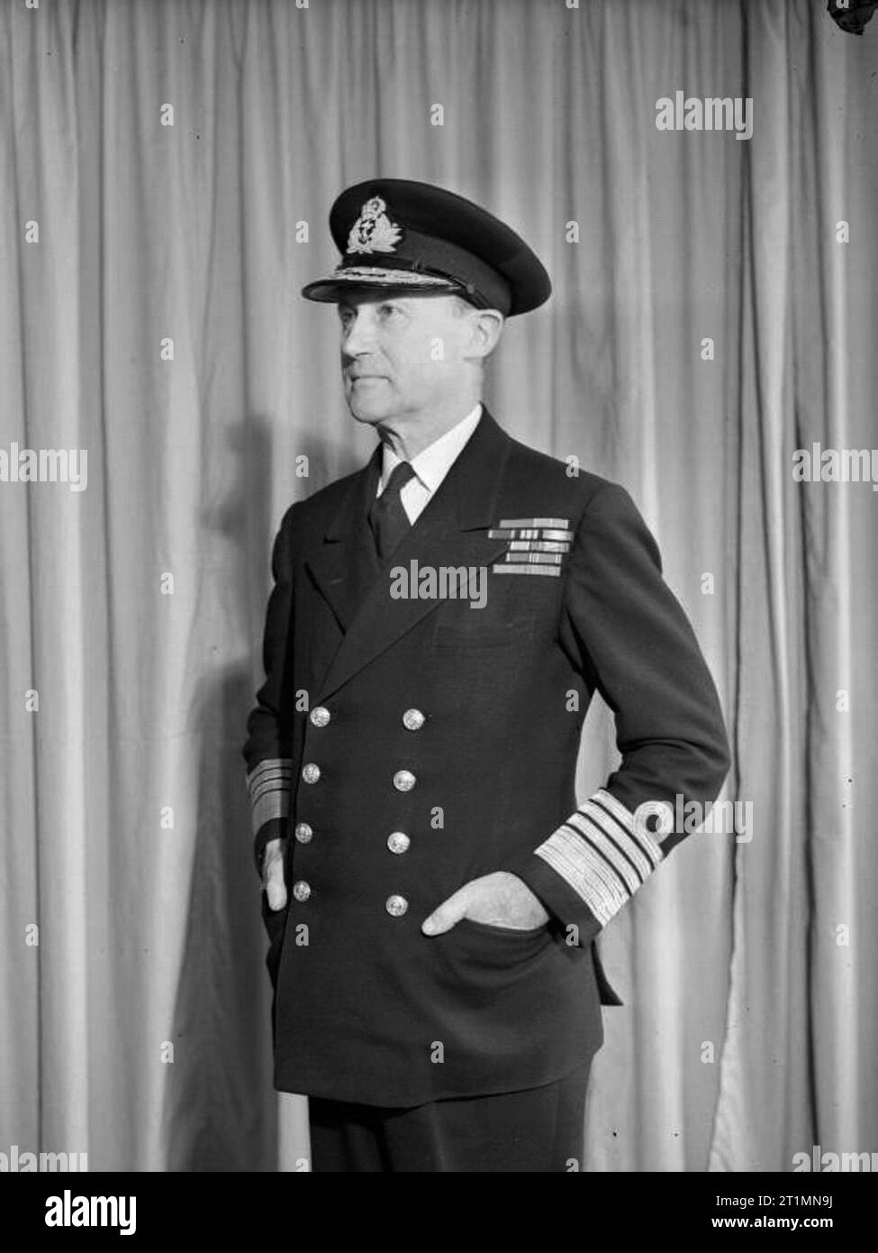 The Royal Navy during the Second World War A half length portrait shot ...