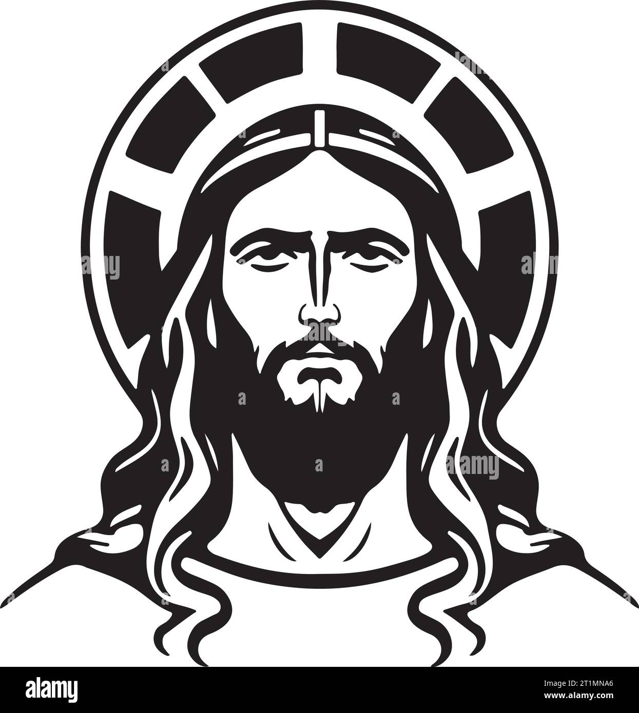 Wonderful lovely vector art Holy Christ emblem Stock Vector Image & Art ...