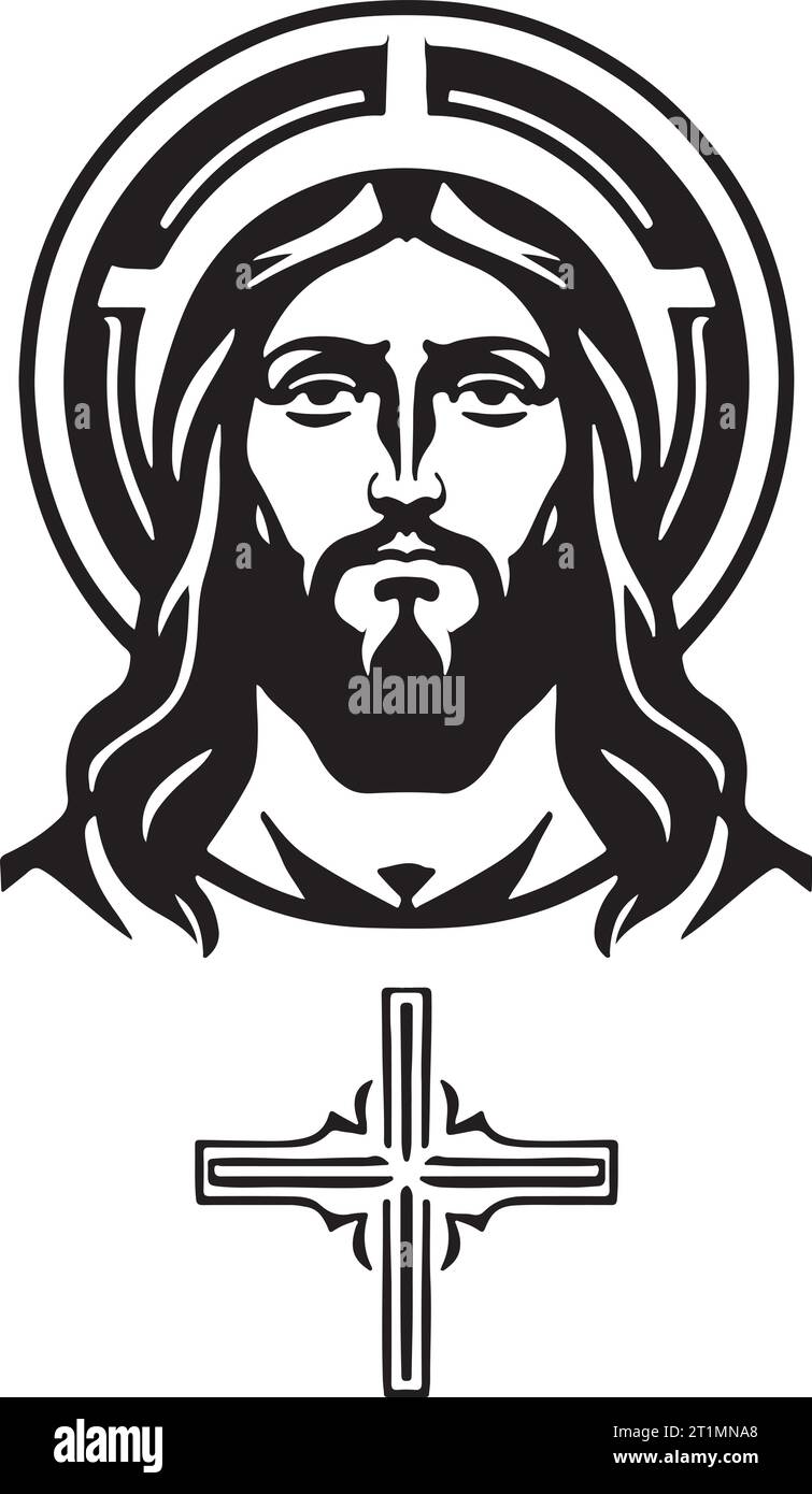 Pretty lovely Holy Christ emblem vector art Stock Vector Image & Art ...
