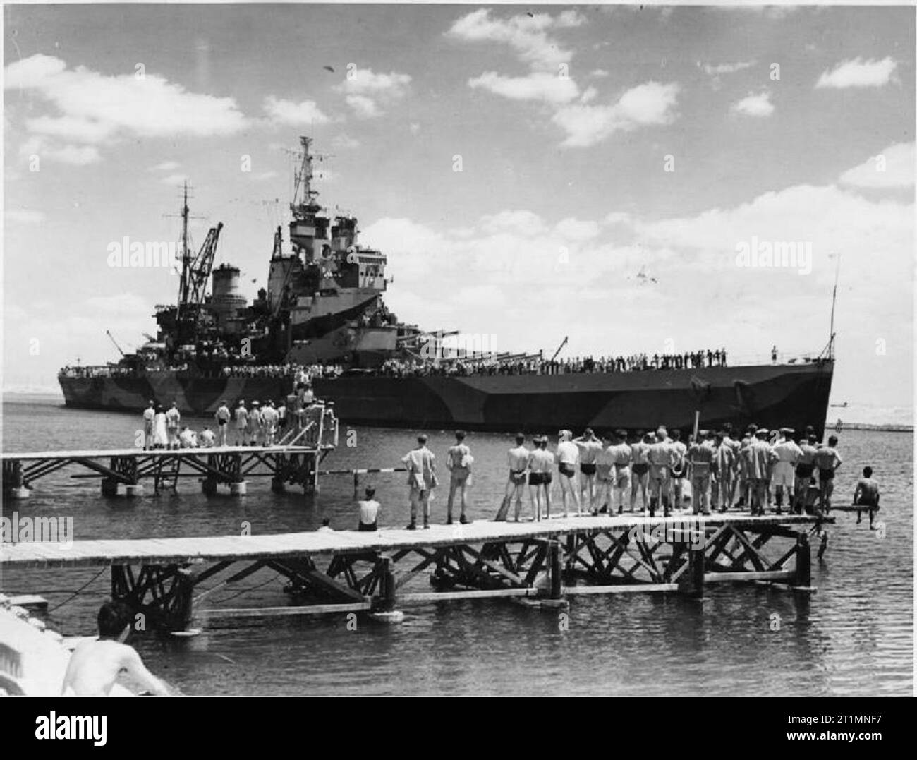 The Royal Navy during the Second World War Swimmers from a local ...