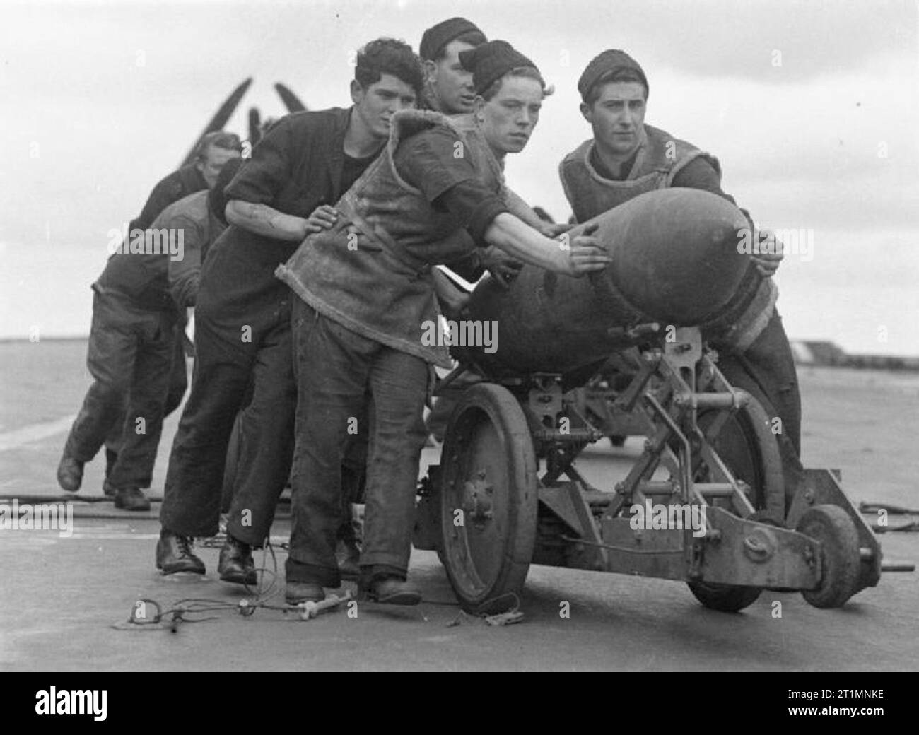 The Royal Navy during the Second World War A group of armourers ...