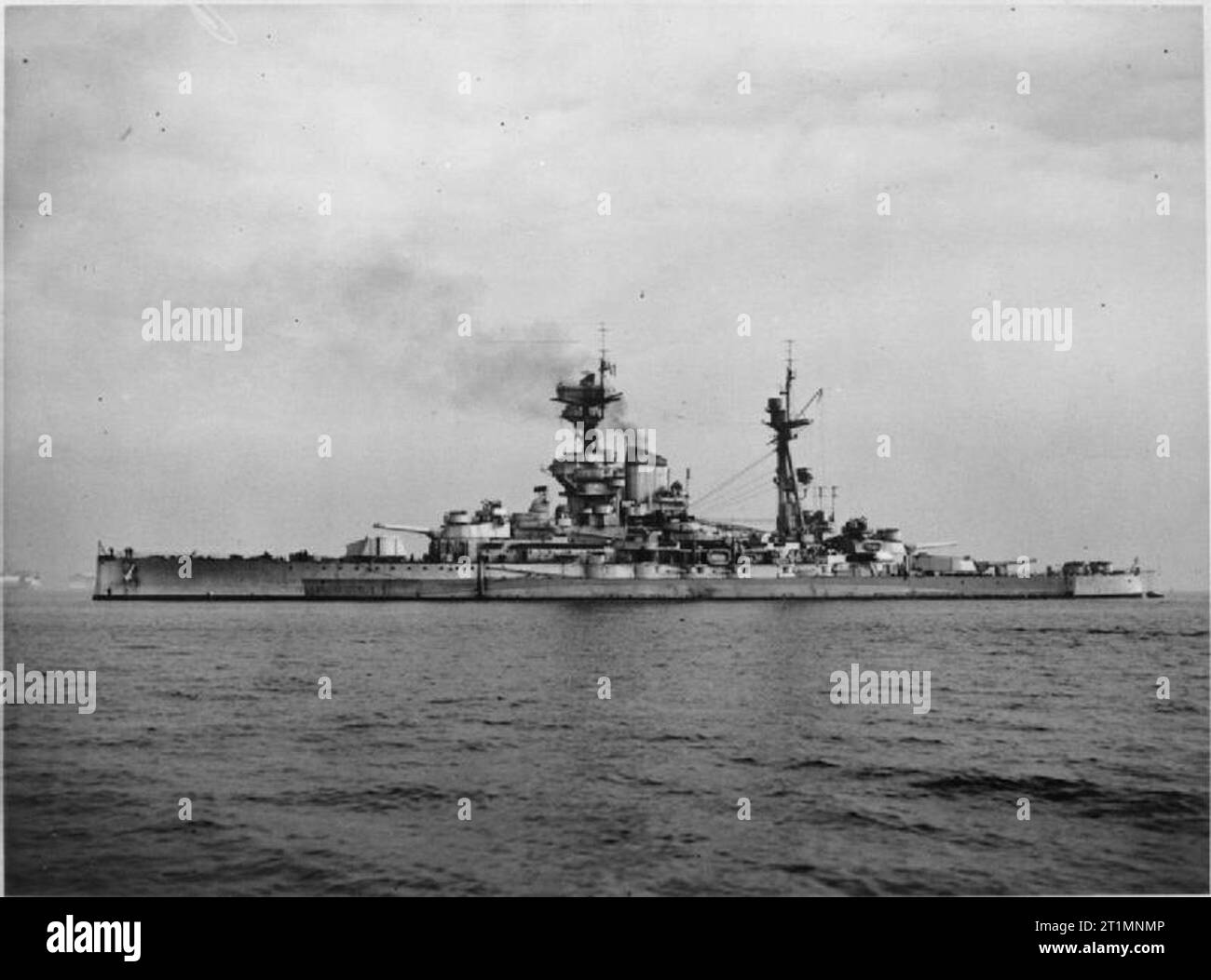 The Royal Navy during the Second World War The battleship HMS RAMILLIES ...