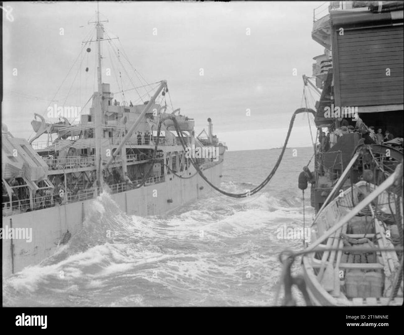 The Royal Navy during the Second World War HMS JAMAICA and a tanker ...