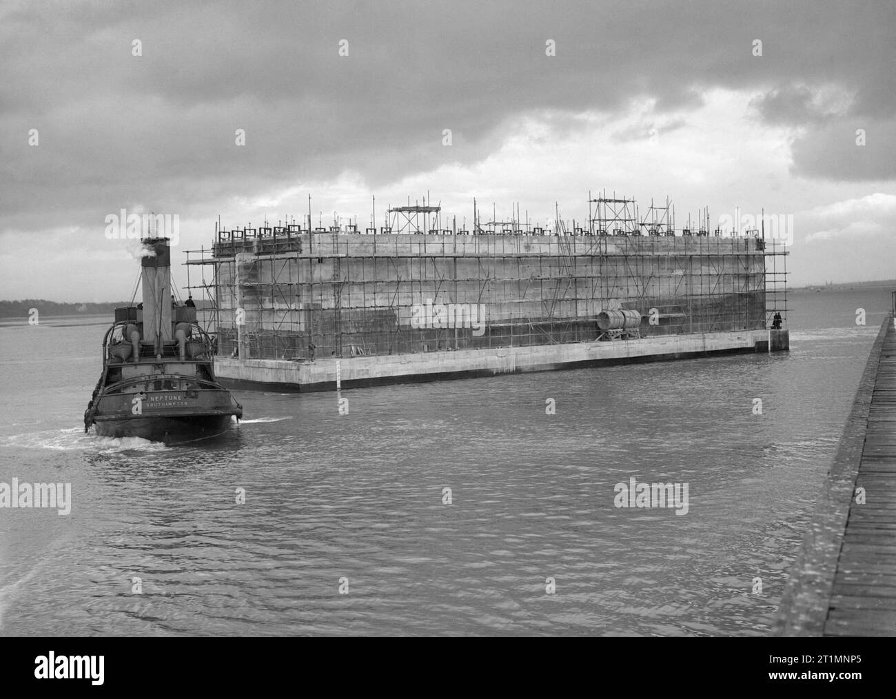 The Royal Navy during the Second World War Mulberry Harbour: One of the ...