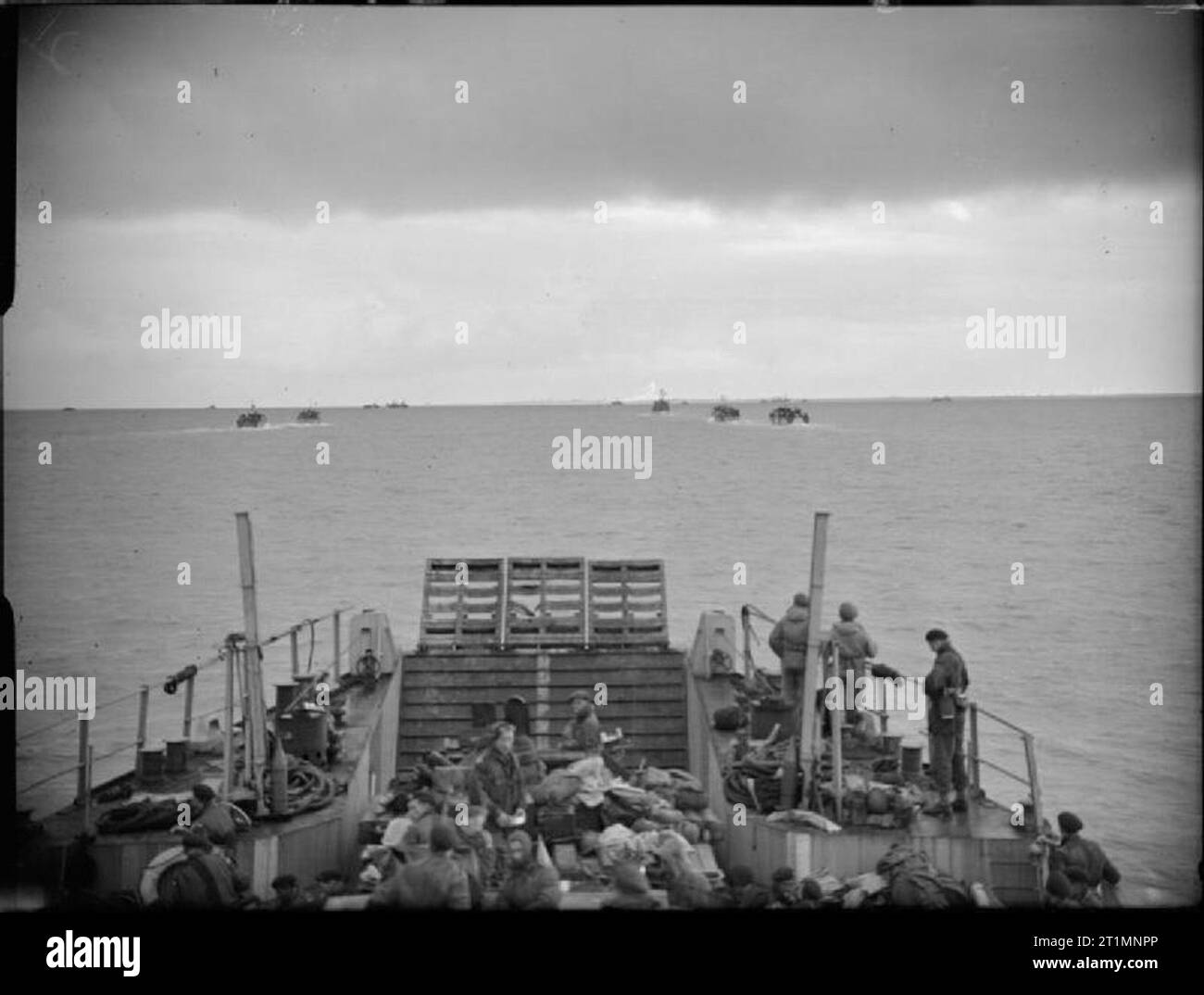 The Royal Navy during the Second World War Landing craft tanks carrying ...