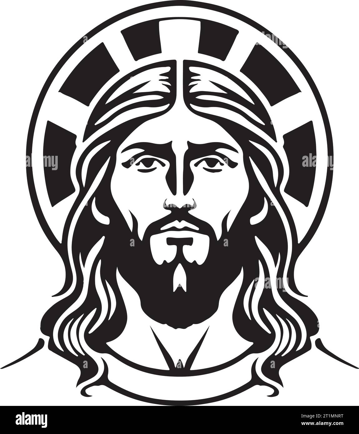 Breathtaking lovely vector art Holy Christ emblem Stock Vector Image ...