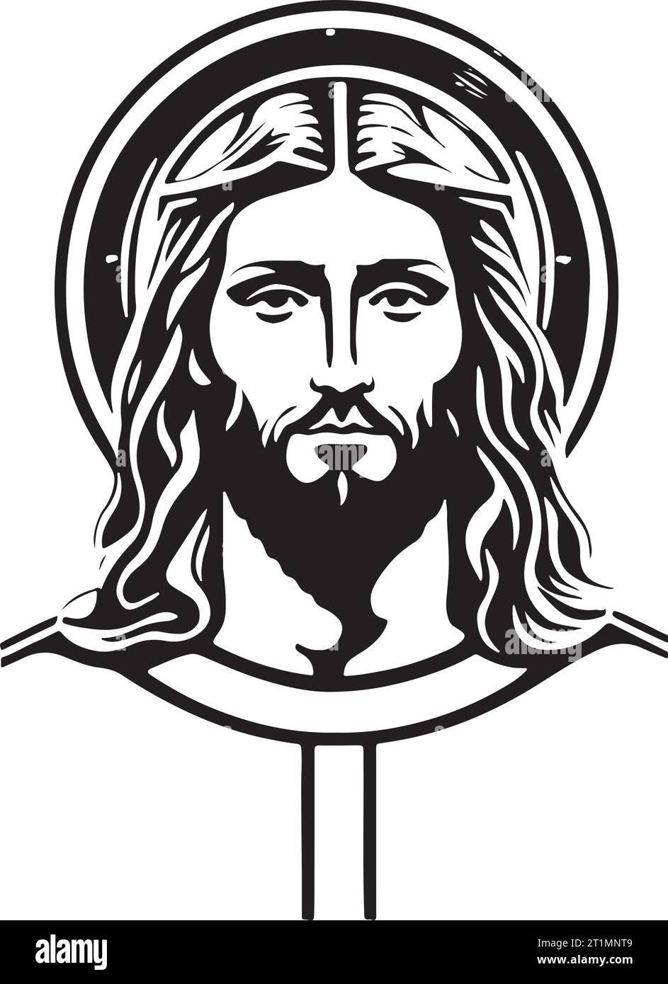 Awesome lovely Holy Christ emblem vector art Stock Vector Image & Art ...
