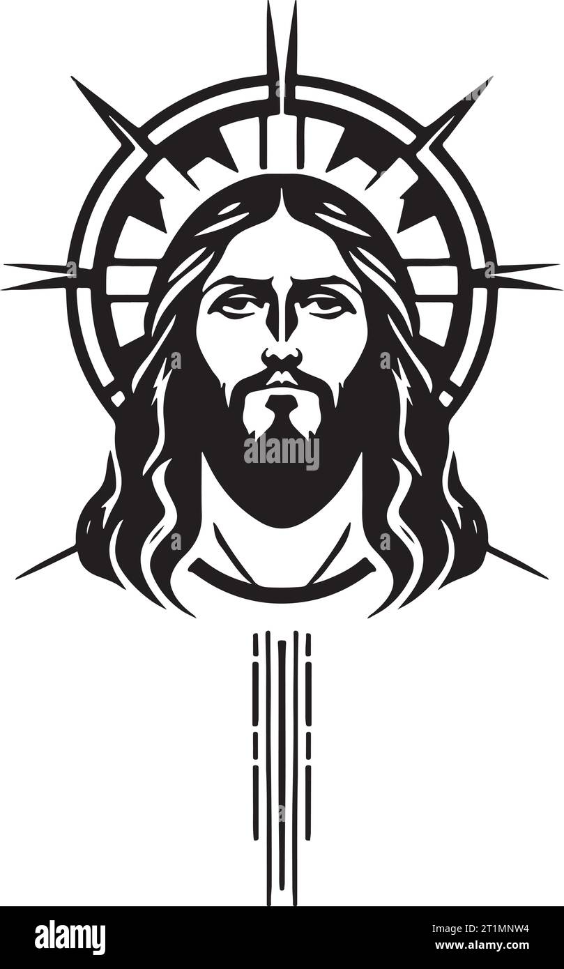 Fantastic lovely Holy Christ emblem vector art Stock Vector Image & Art ...
