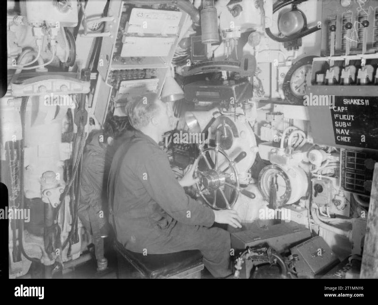 The Royal Navy during the Second World War The helmsman of HMSM SERAPH ...