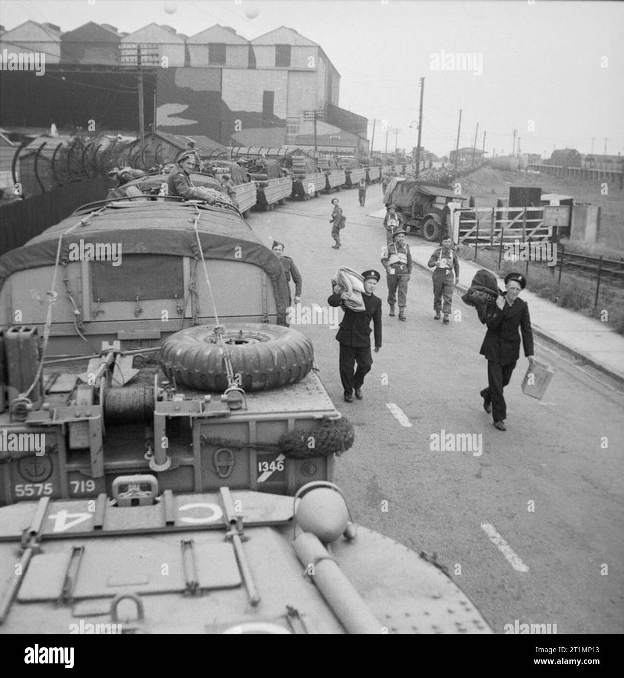 Preparations For the Invasion of Normandy 1944 DUKWs of a 21st Army ...