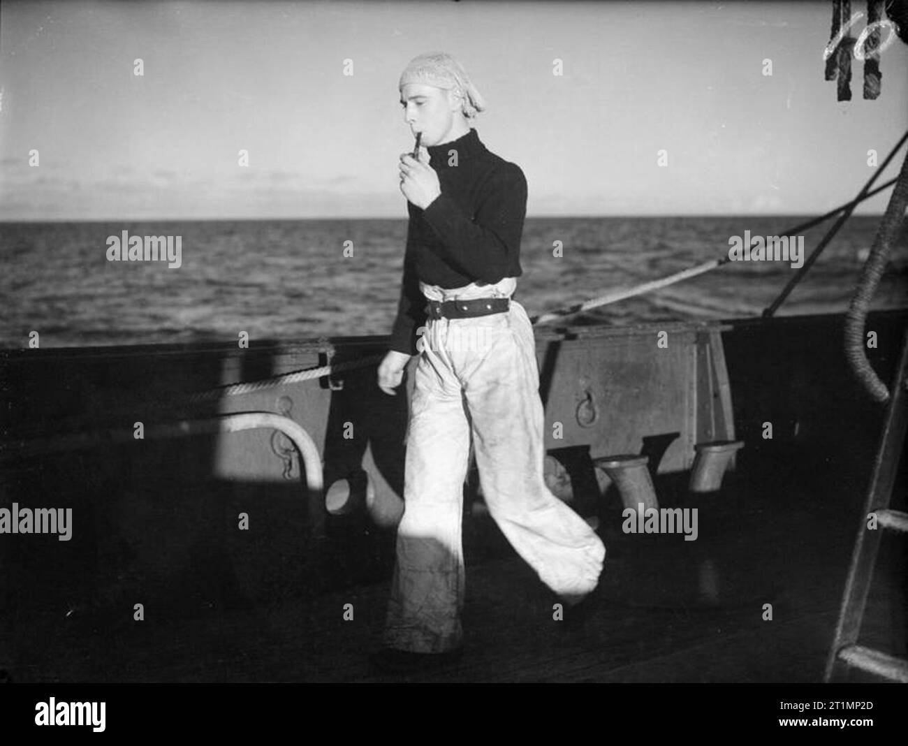 Anti-submarine Patrol, Aboard Hmt Stoke City. November 1942. A stoker ...