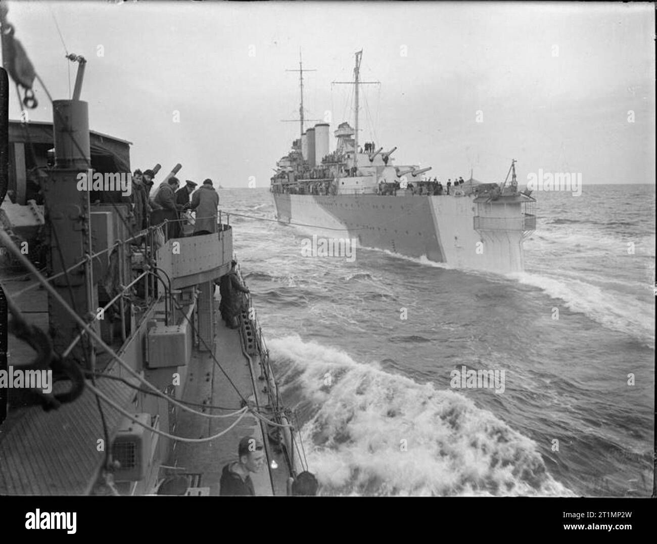 The Royal Navy during the Second World War A message being passed by ...