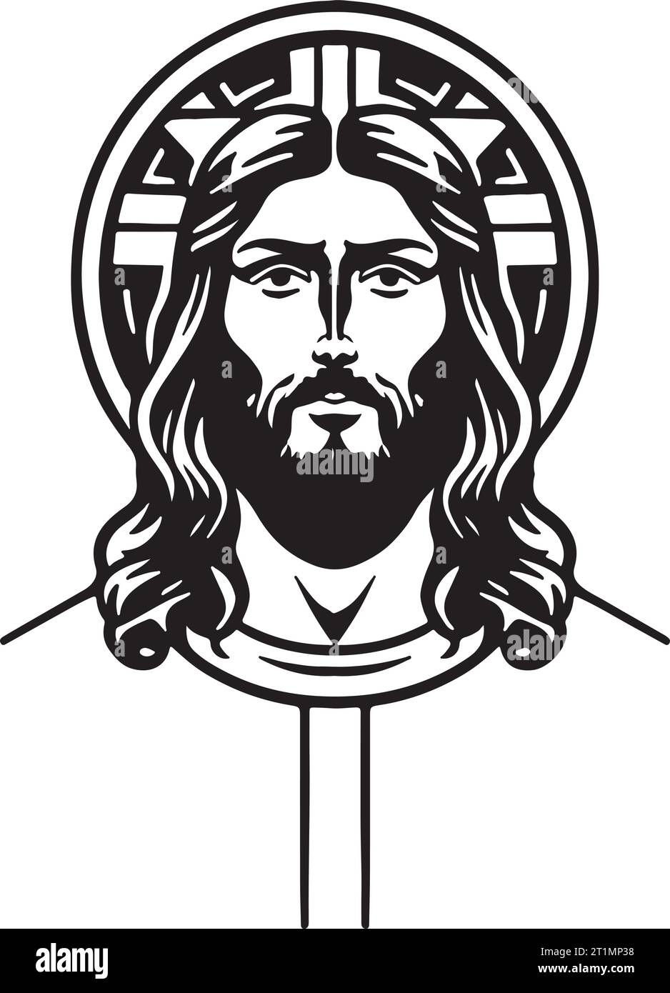 Gorgeous lovely vector art Holy Christ emblem Stock Vector Image & Art ...