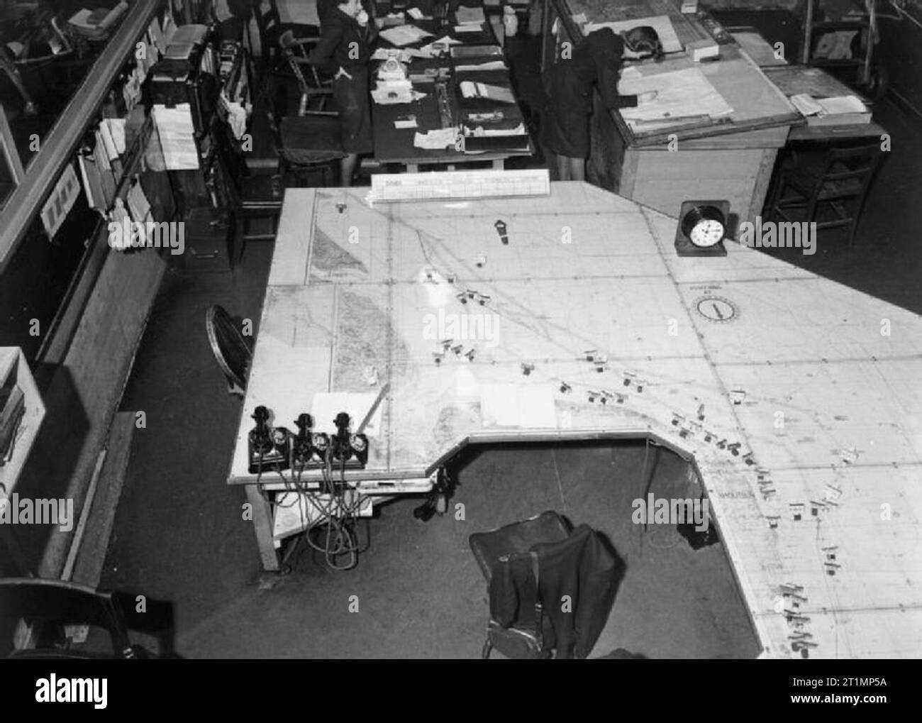 The Royal Navy during the Second World War Looking down on one of the ...