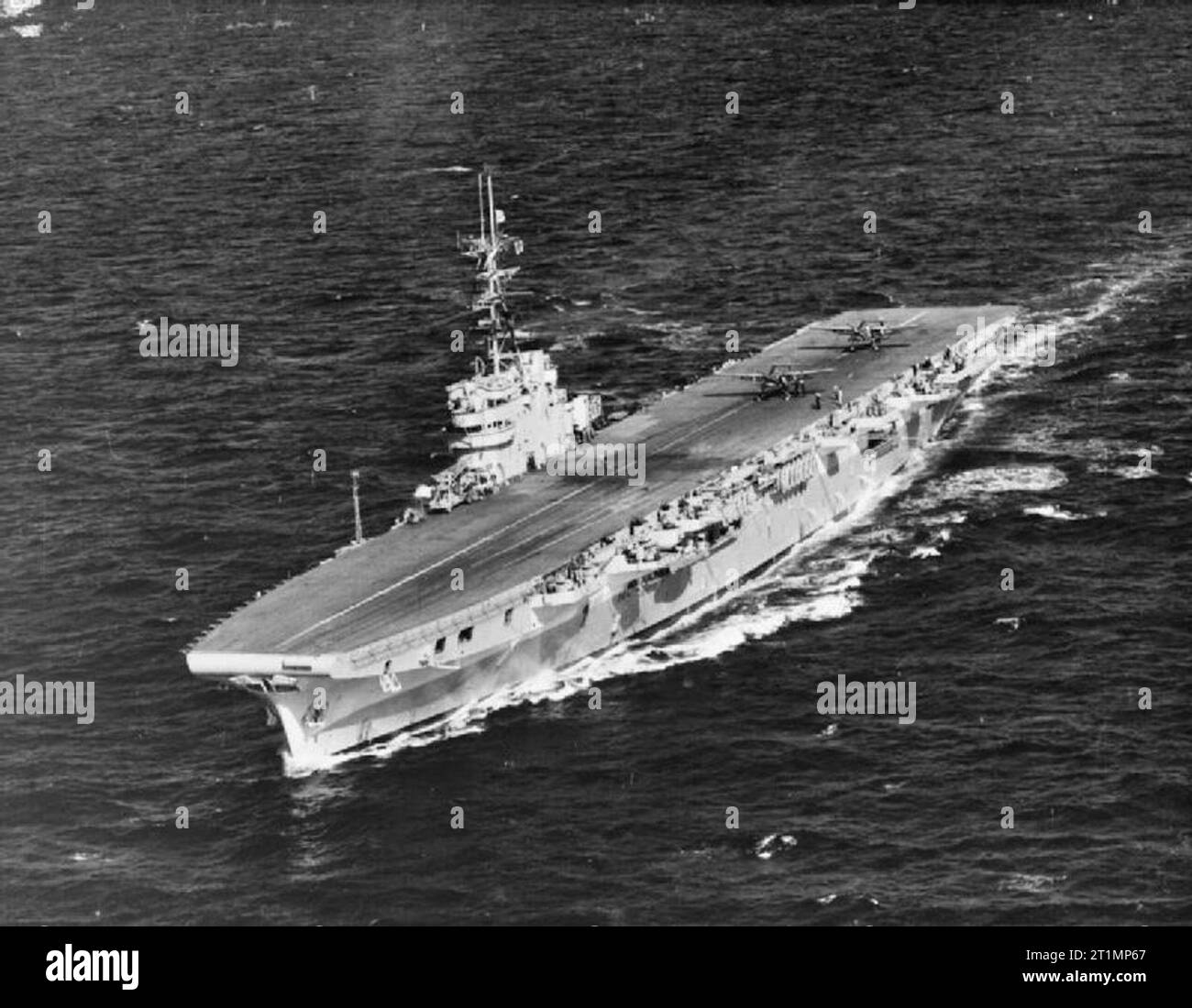 The Royal Navy during the Second World War HMS VENERABLE underway at ...