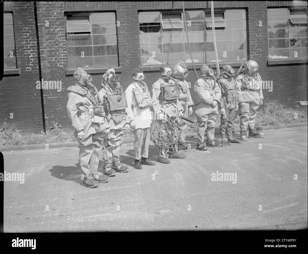 The Royal Navy during the Second World War Eight divers of the Royal ...