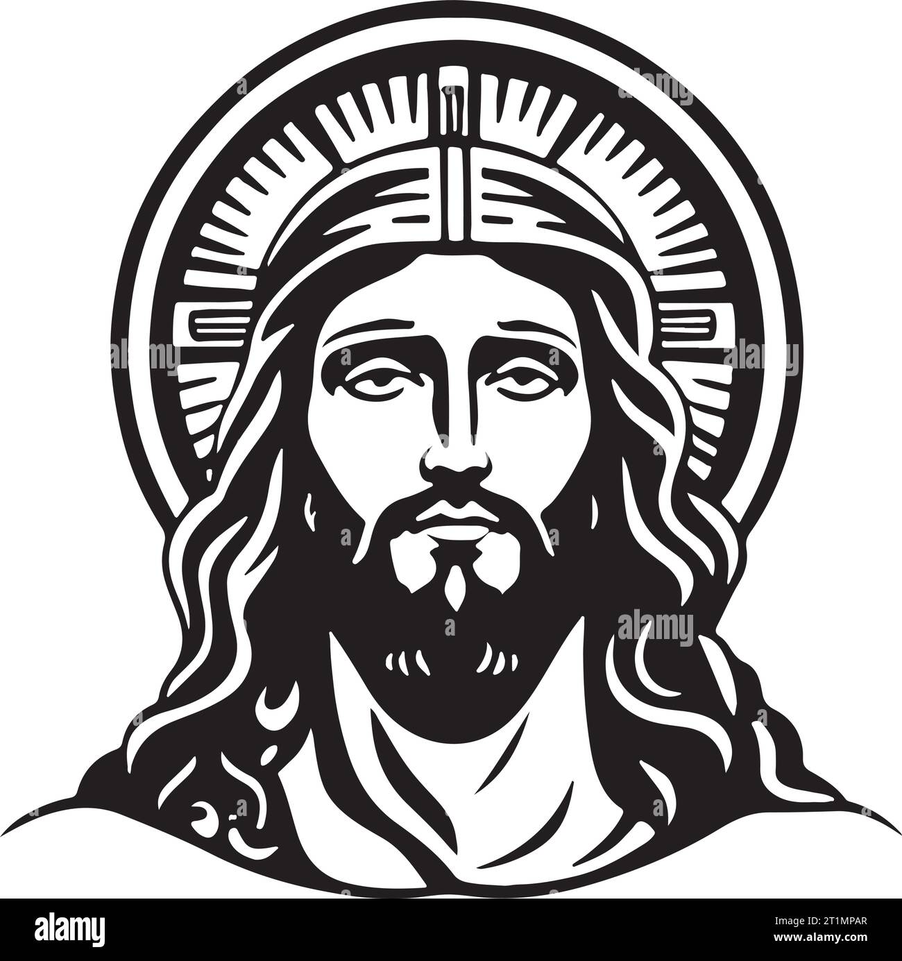 Breathtaking and lovely Holy Christ vector art Stock Vector Image & Art ...