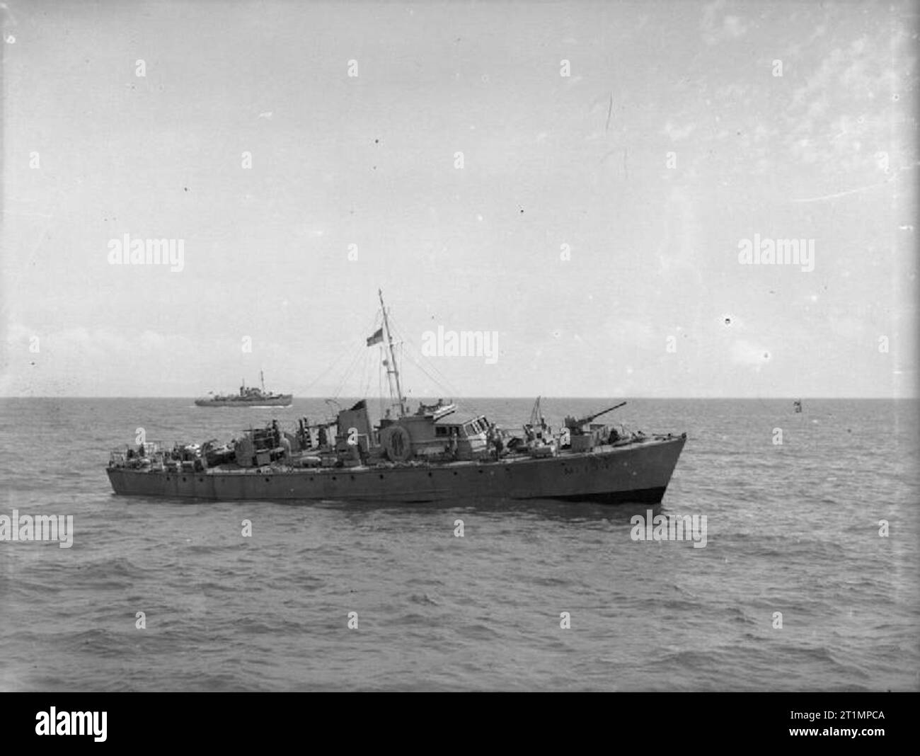 The Royal Navy during the Second World War ML 134 is brought about to ...