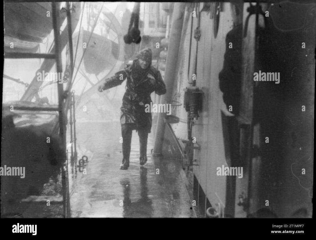 The Royal Navy during the Second World War A member of crew making his ...