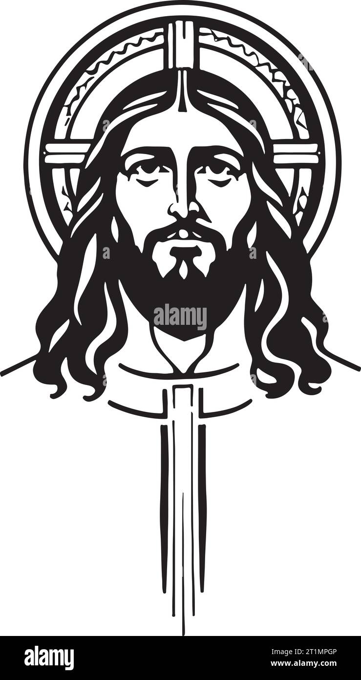 Gorgeous and lovely Holy Christ vector art Stock Vector Image & Art - Alamy