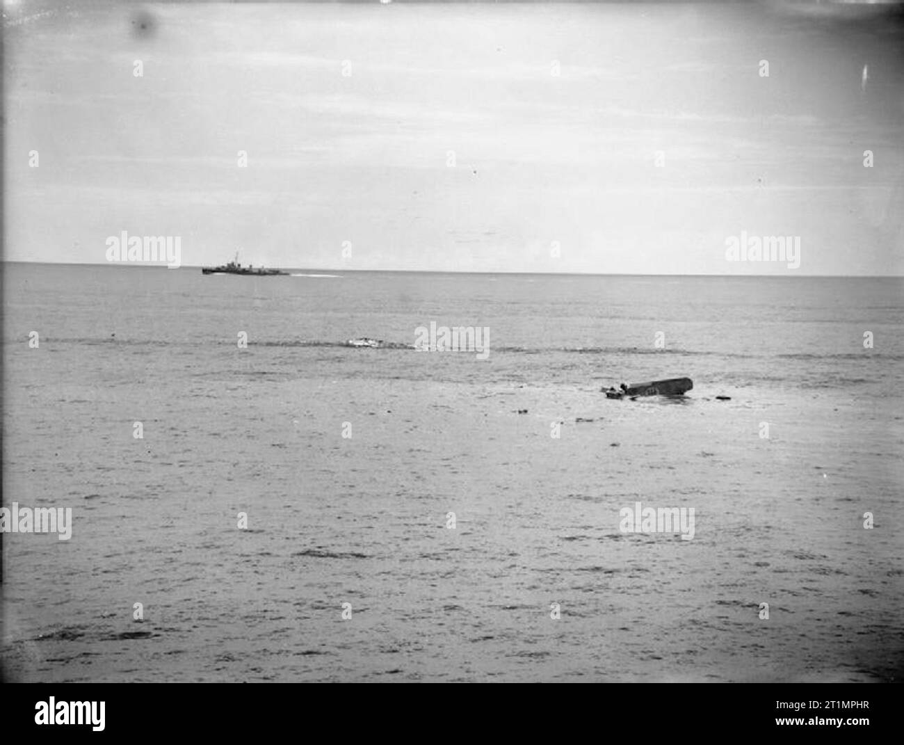 The Royal Navy during the Second World War Wreckage of an Italian ...