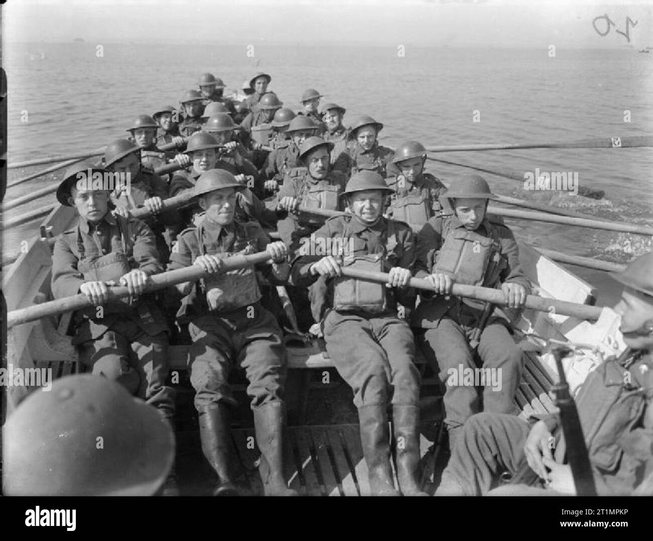 The Royal Navy during the Second World War Royal Marines in full battle ...