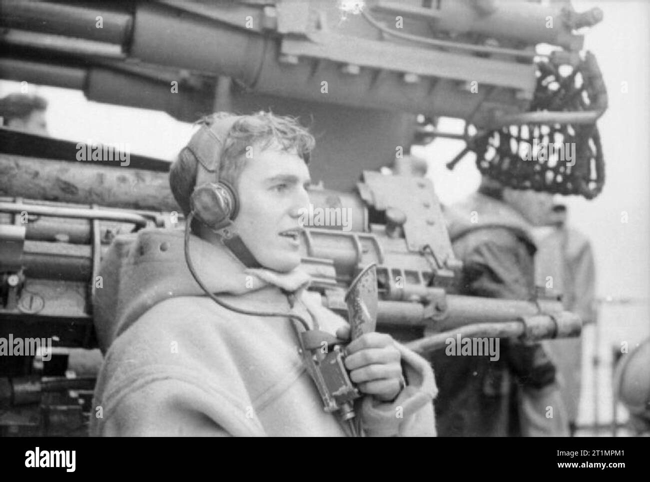 The Royal Navy during the Second World War Sight setter of a gun ...