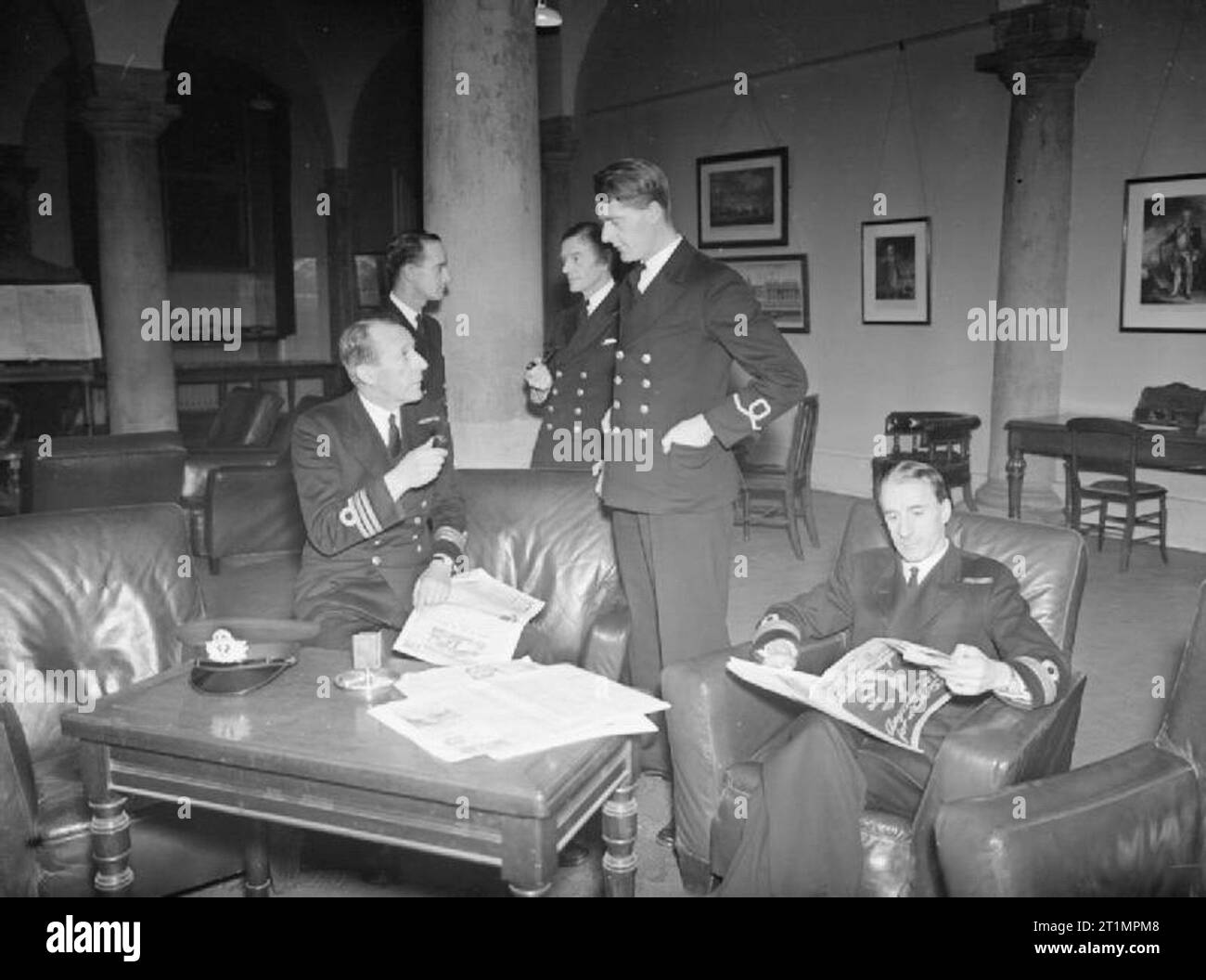 Senior officers wardroom Black and White Stock Photos & Images - Alamy