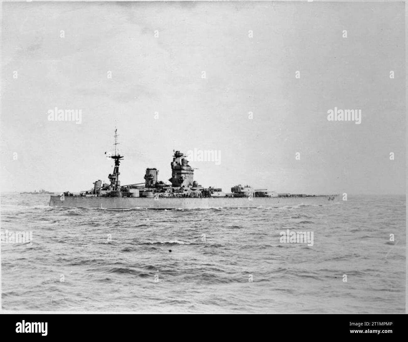 The Royal Navy during the Second World War HMS RODNEY, escorted by ...