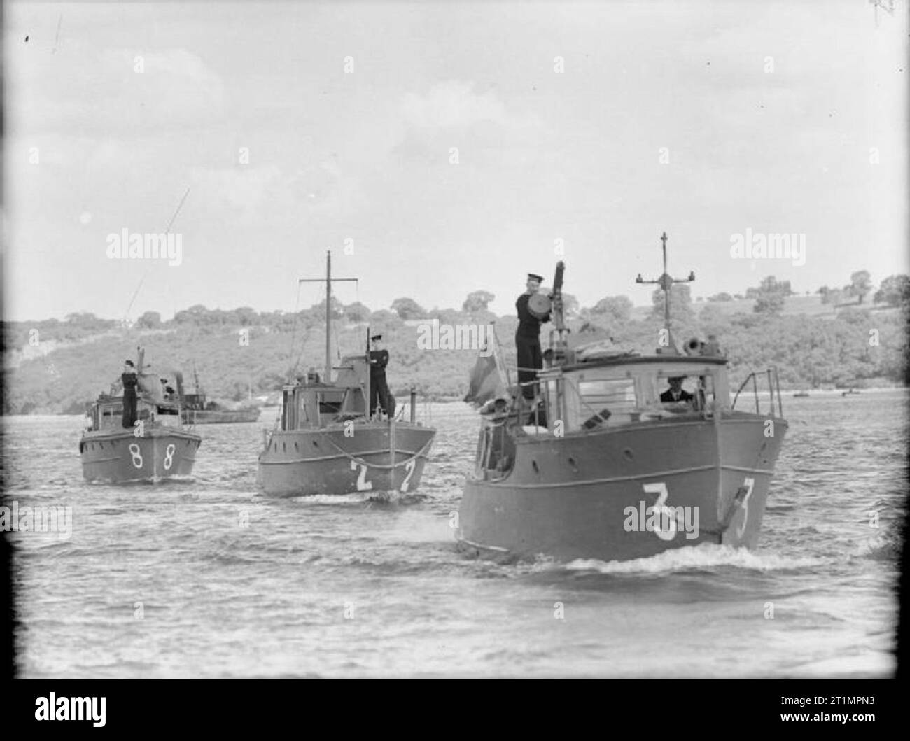 Royal navy motor boat Black and White Stock Photos & Images - Alamy