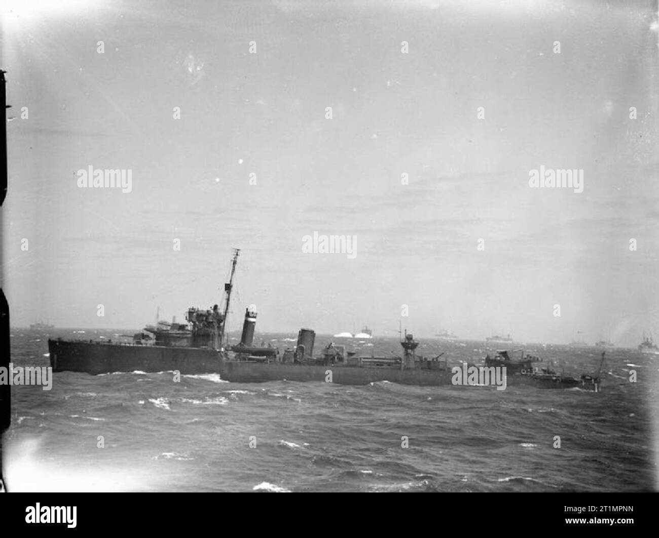 The Royal Navy during the Second World War HMS WALKER underway in a ...