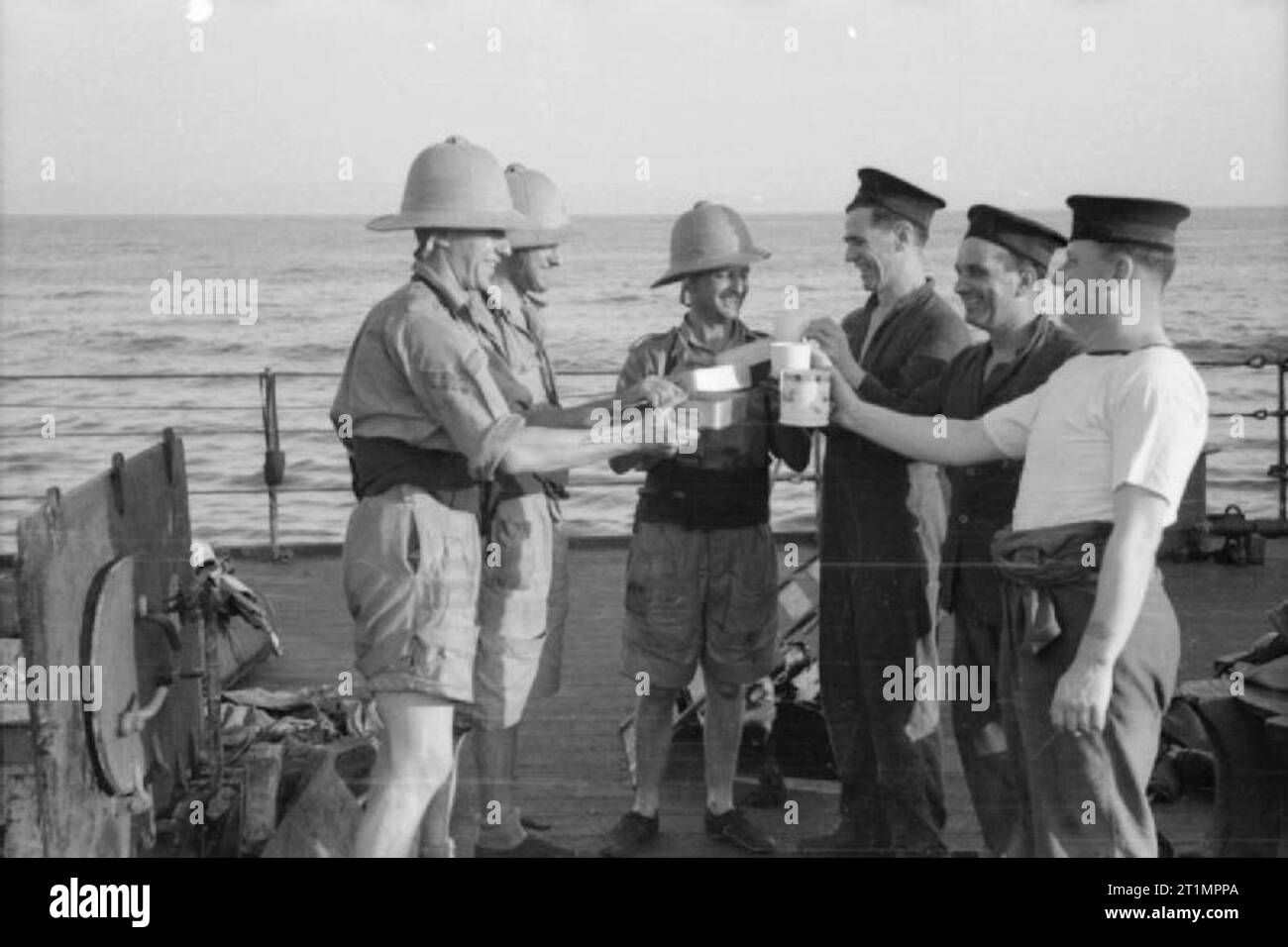 The Royal Navy during the Second World War Sailors and soldiers wearing ...