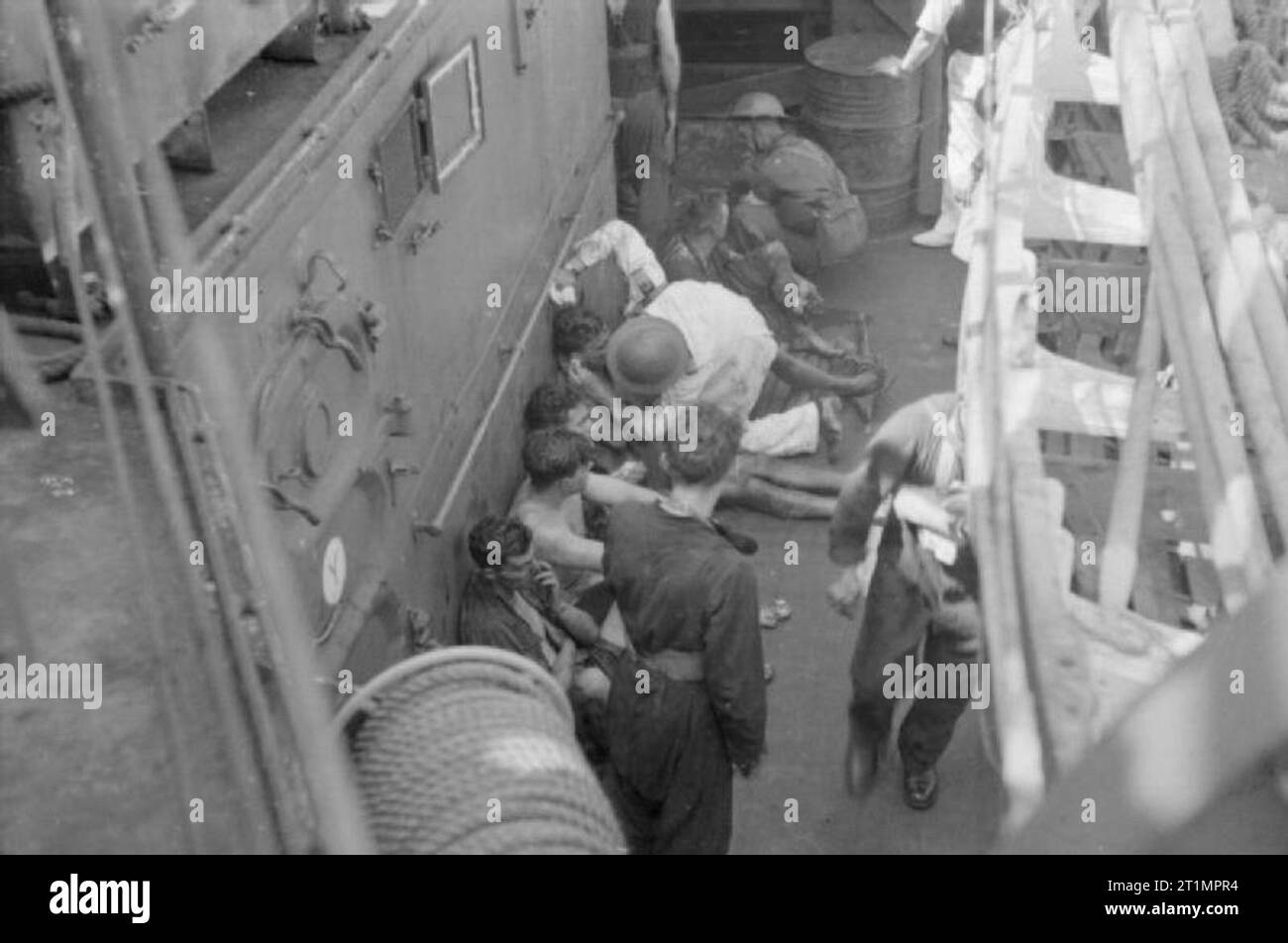 The Royal Navy during the Second World War Looking down on the well ...