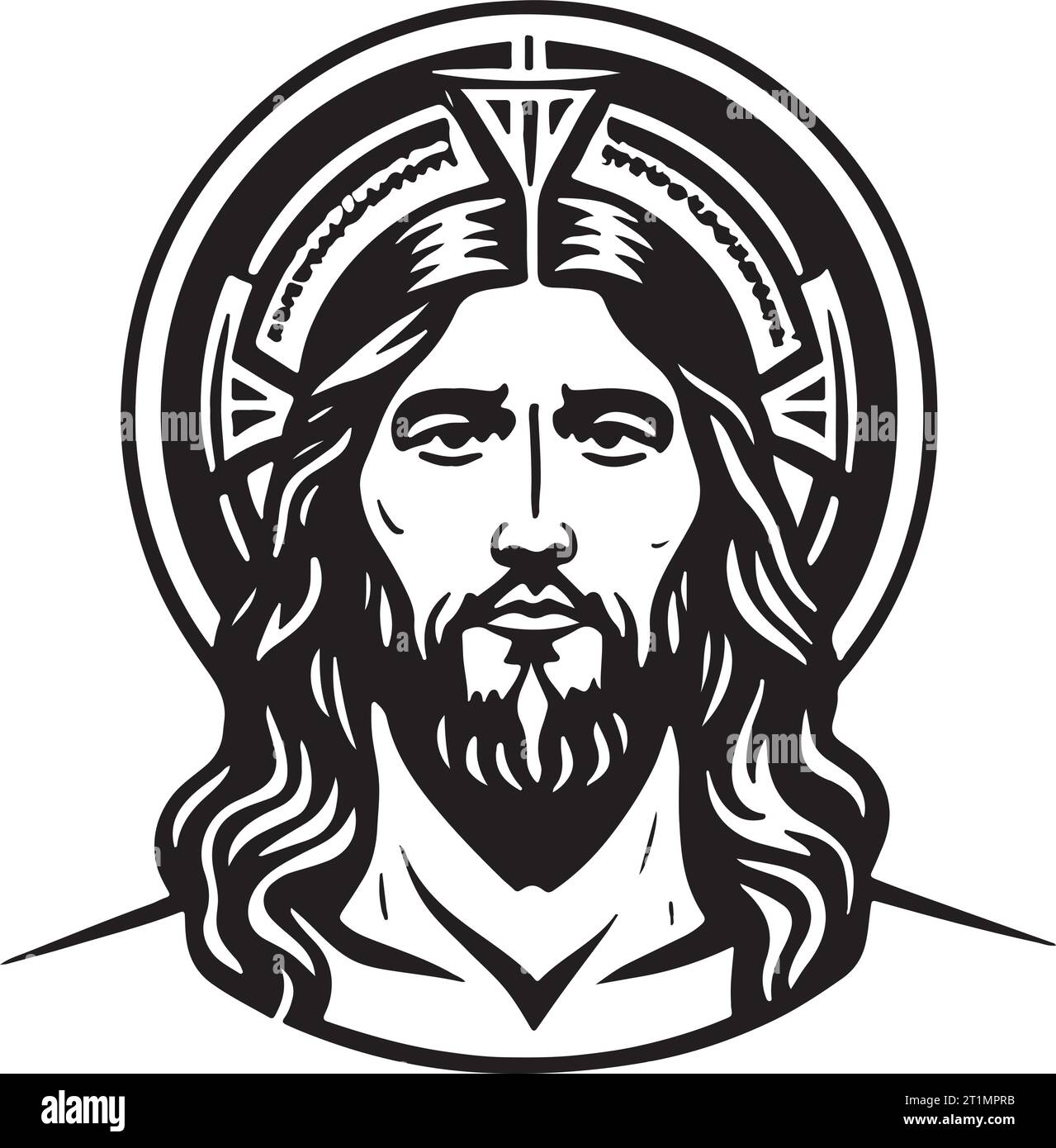 Fantastical and lovely Holy Christ vector art Stock Vector Image & Art ...