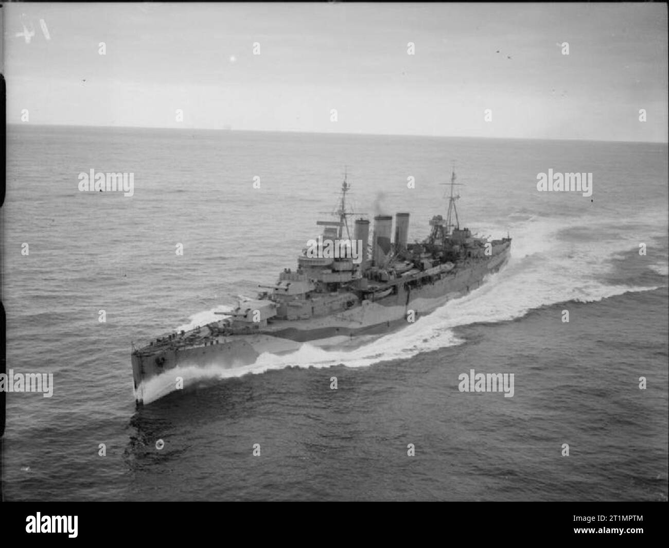 The Royal Navy during the Second World War HMS KENT underway at Scapa ...