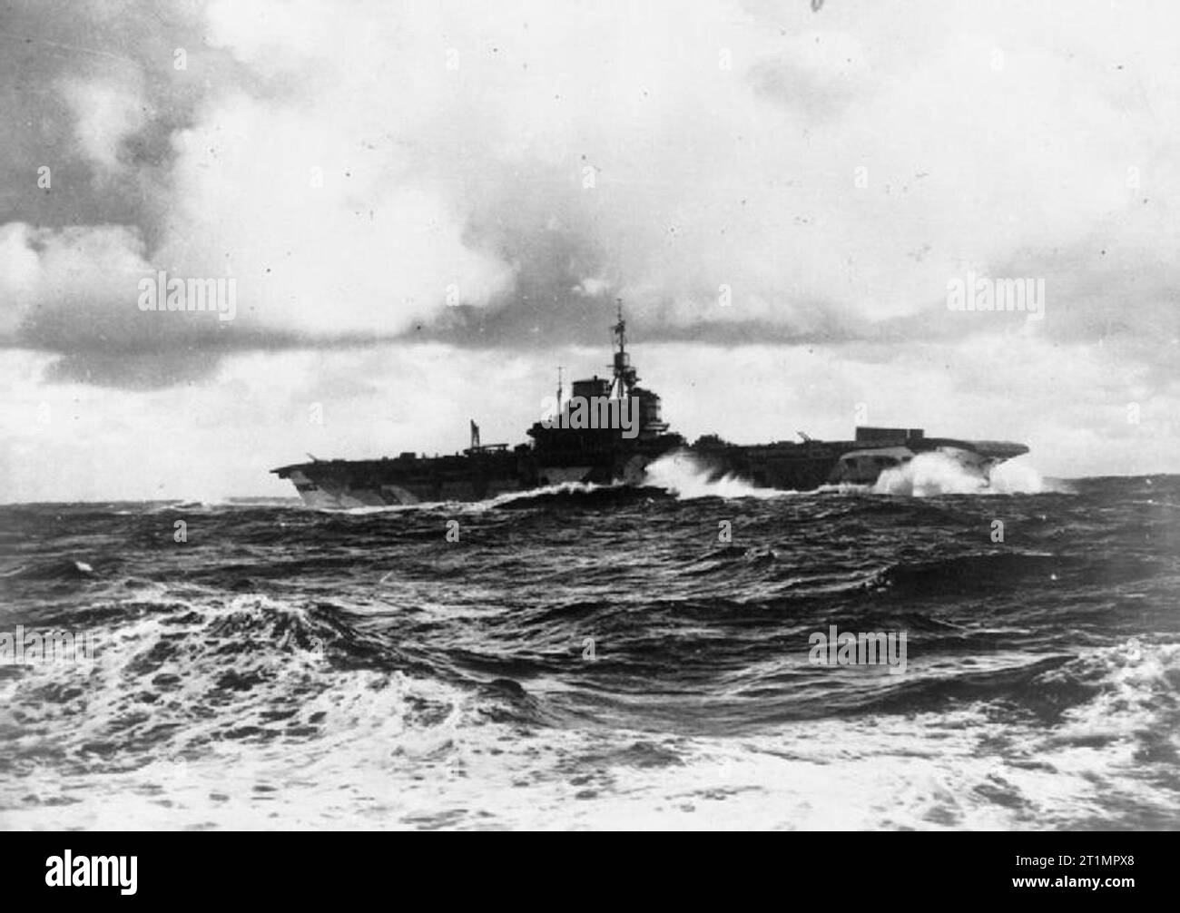 The Royal Navy during the Second World War HMS VICTORIOUS sailing off ...