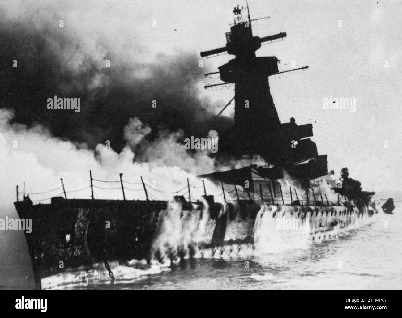 The Royal Navy during the Second World War The German battleship ...