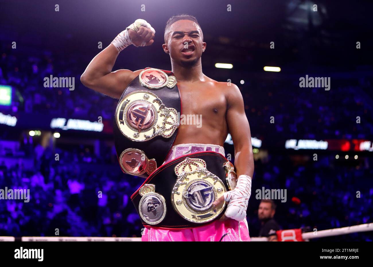 Deen The Great celebrates beating Walid Sharks in their Lightweight ...