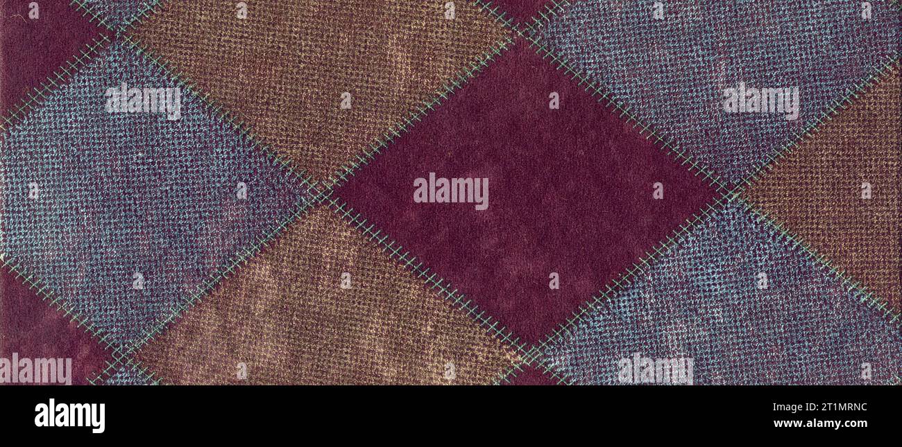 Colorful textile texture coarse fabric, high quality blue fabric macro ...