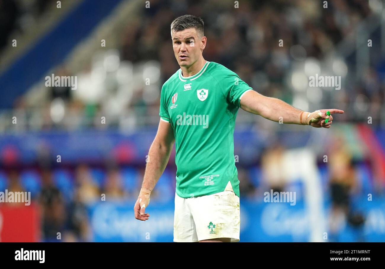 Ireland's Jonathan Sexton during the Rugby World Cup 2023 quarter final ...