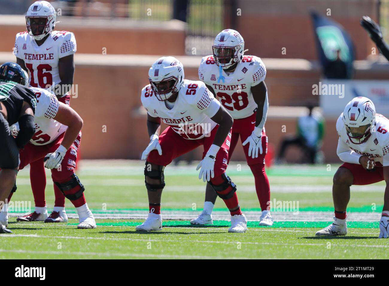 October 14, 2023:.Temple Owls offensive lineman Kevin Terry (56) and ...