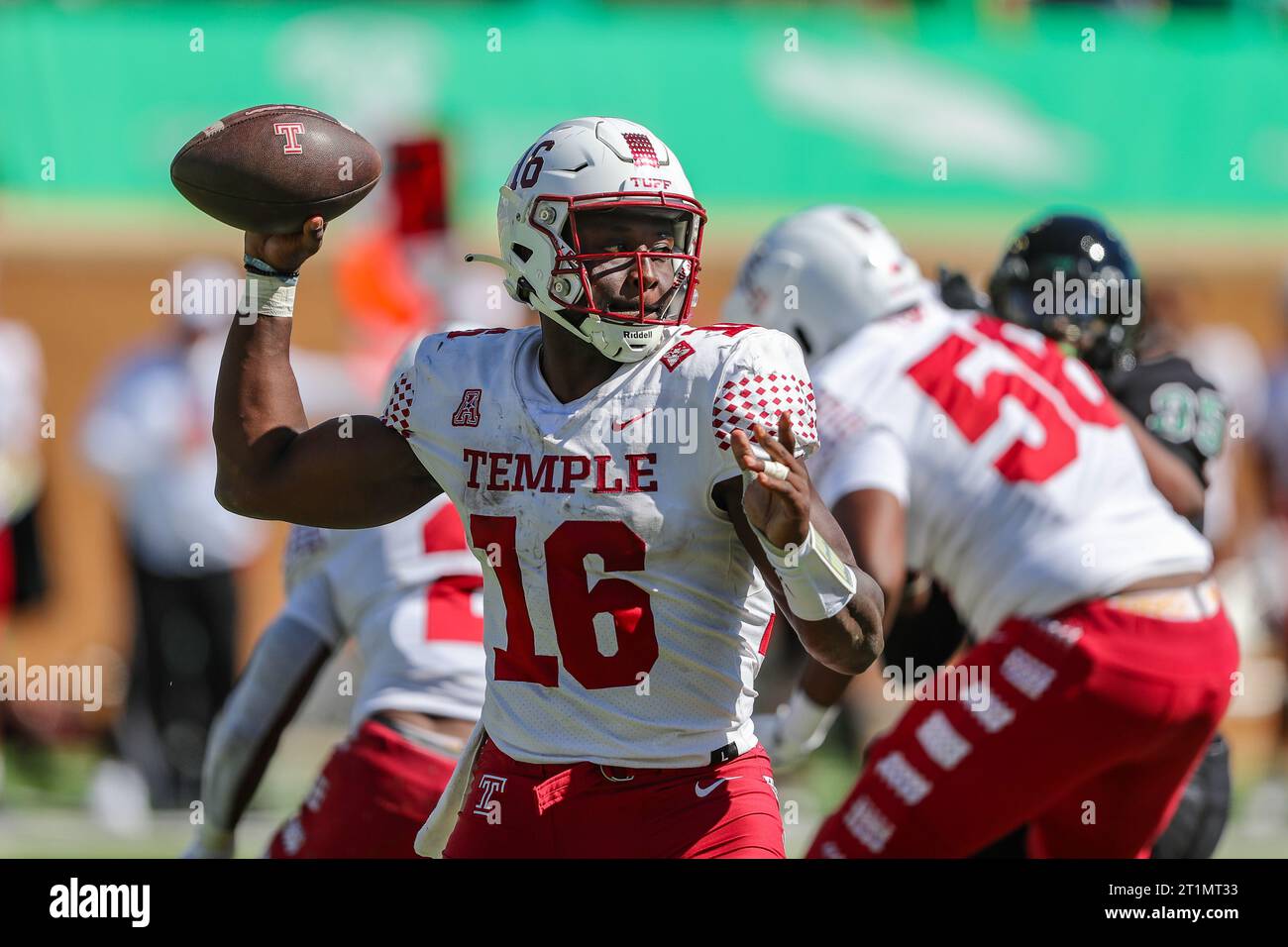 October 14, 2023:.Temple Owls quarterback Quincy Patterson (16) with a ...