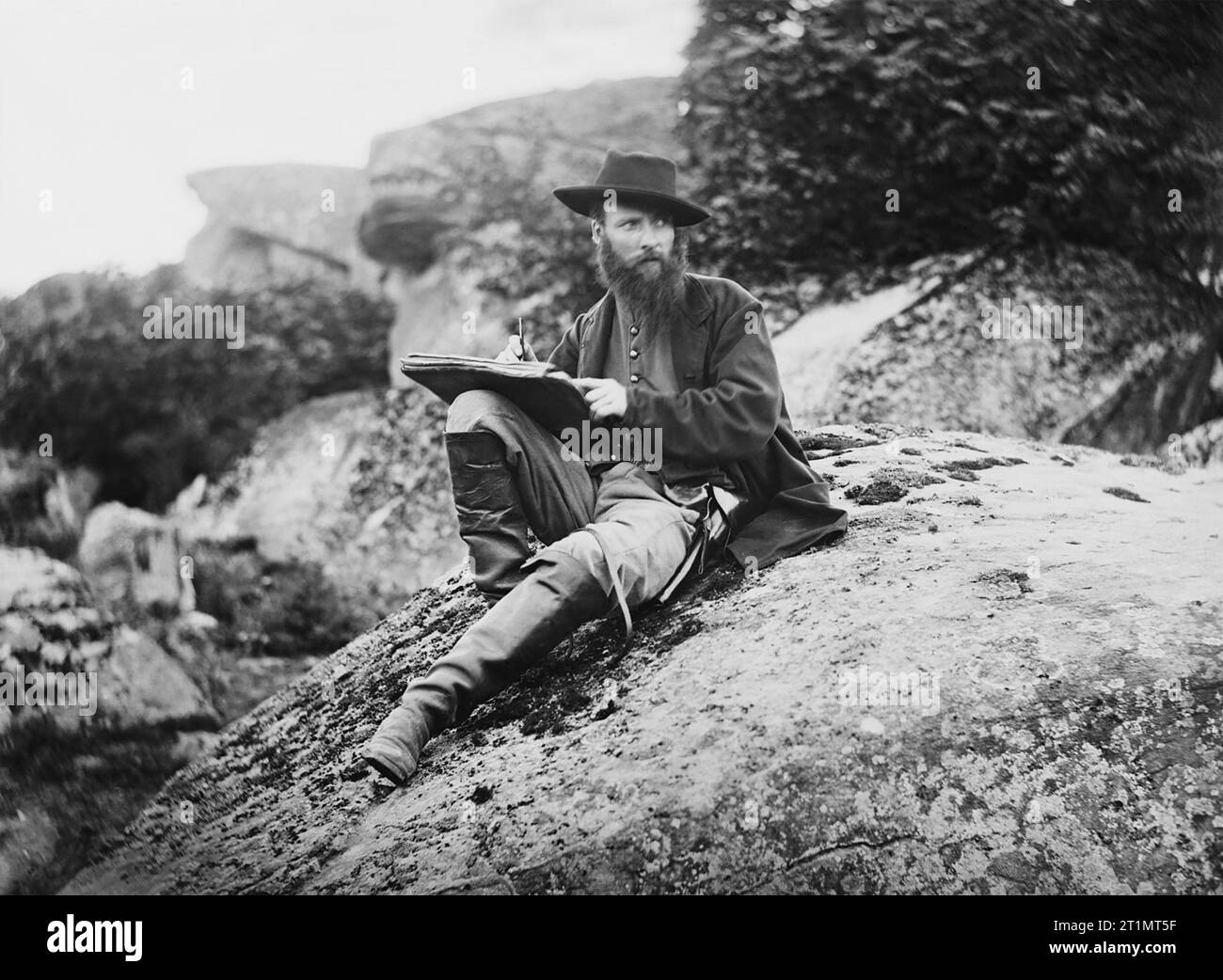 ALFRED RUDOLPH WARD (1828-1891) Anglo-American artist photographed in ...
