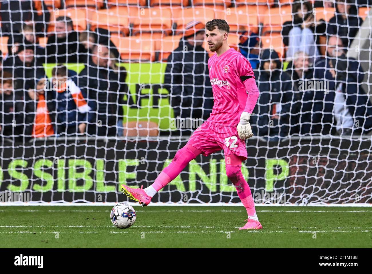 Daniel Grimshaw #32 of Blackpool during the Sky Bet League 1 match ...