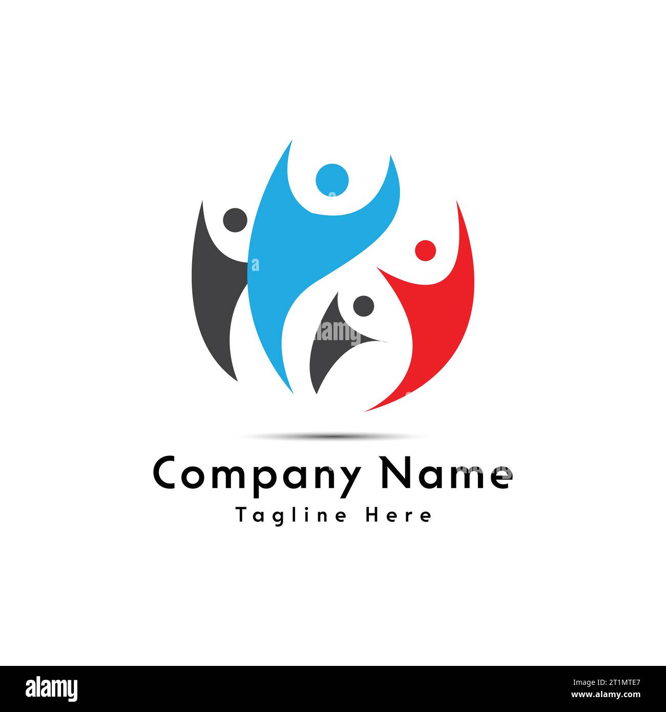 4 people Stock Vector Images - Alamy