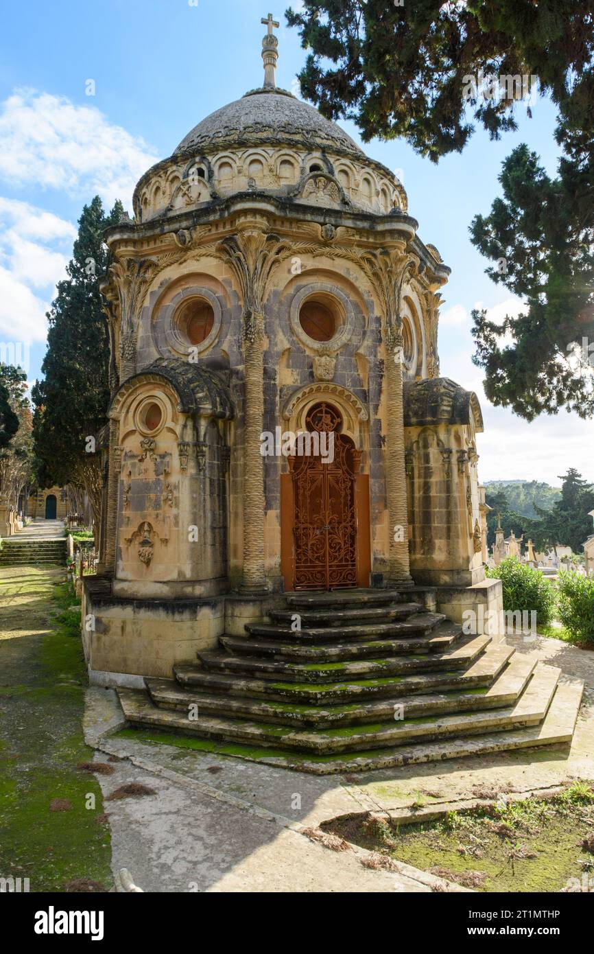 Paola, Malta - December 6th 2018: A mausoleum at the Santa Maria ...