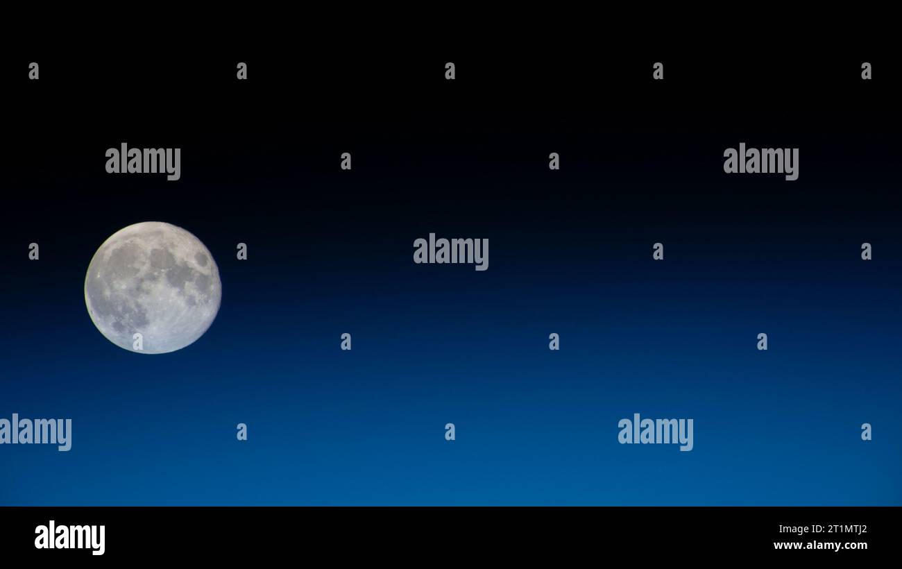 A full Moon is pictured from the International Space Station. The Moon ...