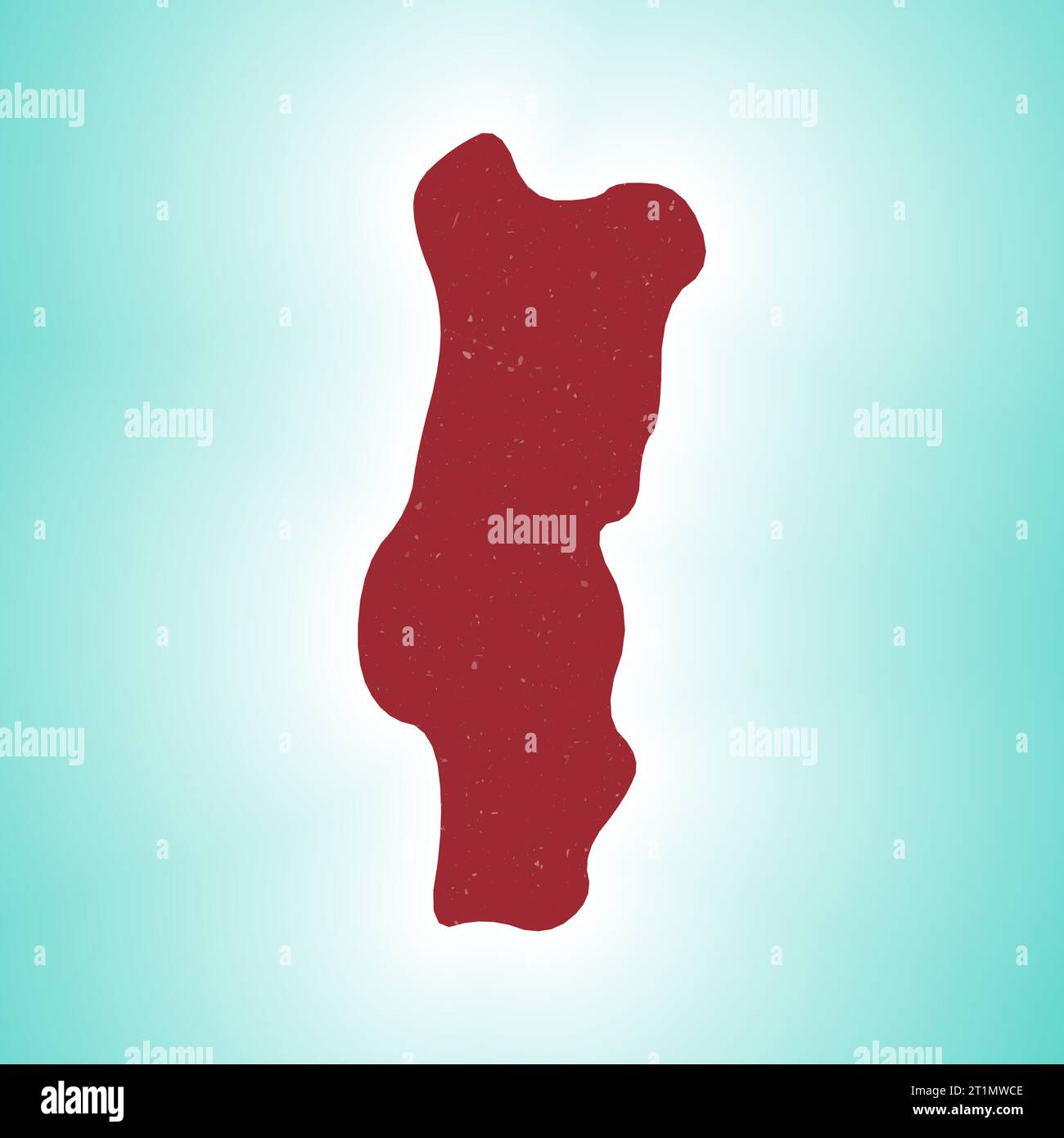 Portugal shape on gradient background. Country map with scratch texture ...