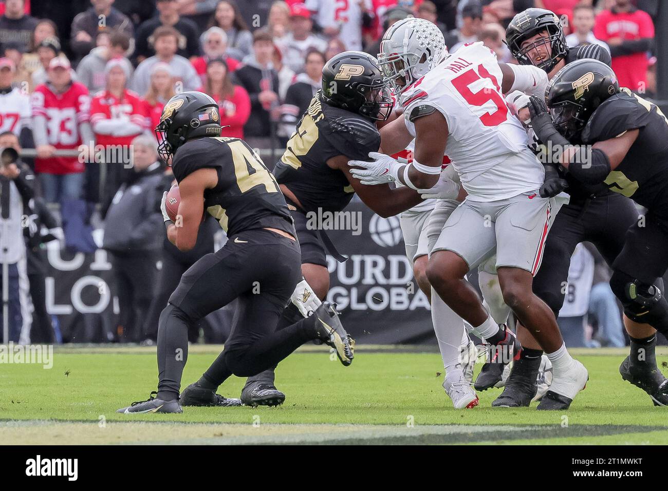 West Lafayette, Indiana, USA. 14th Oct, 2023. Purdue Boilermakers ...