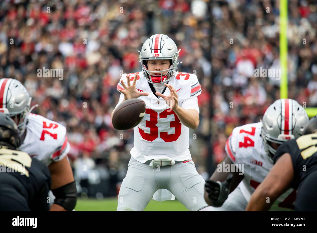 West Lafayette, Indiana, USA. 14th October, 2023. Devin Brown (33 ...